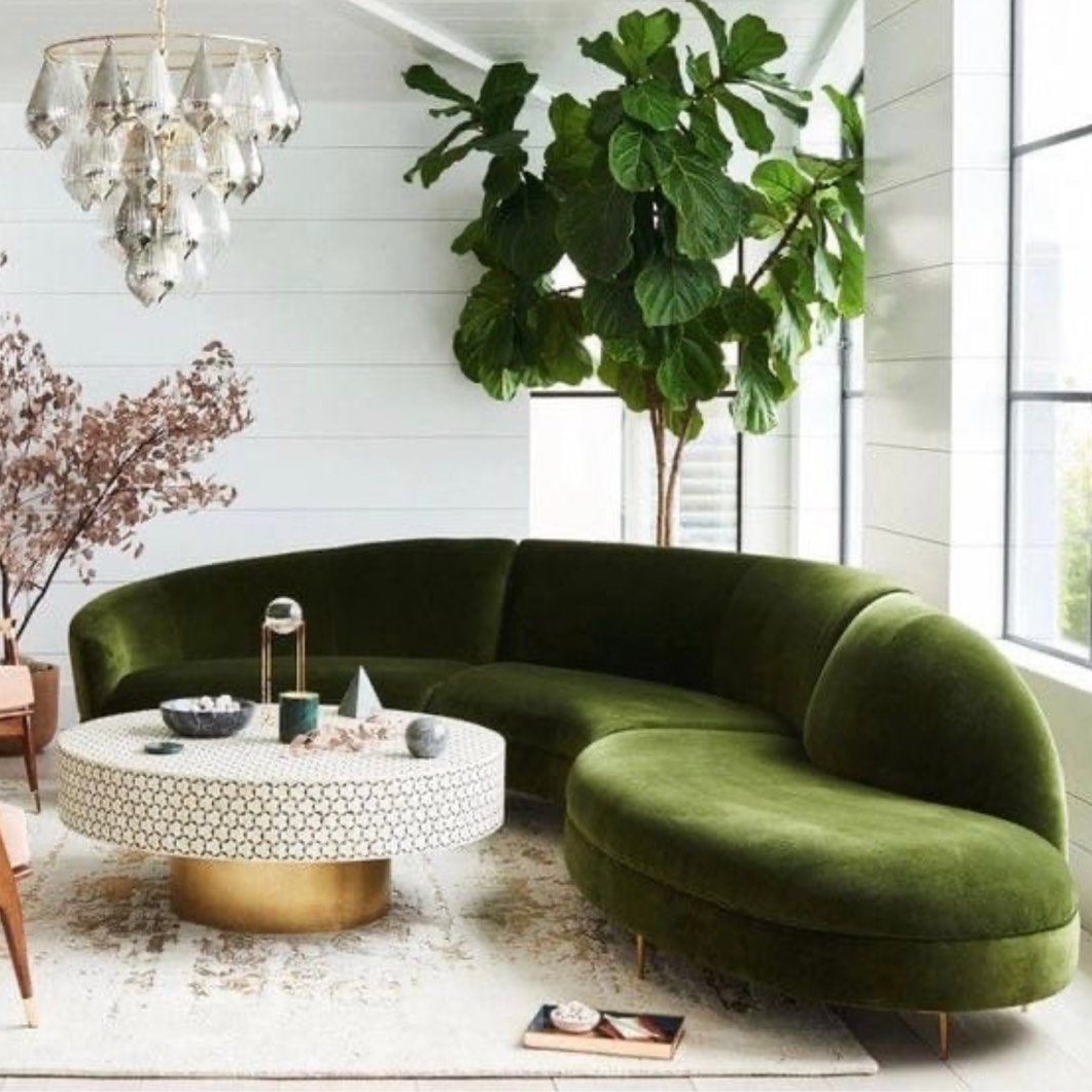 GALVIRA Modern Curve Velvet Sofa – Radical Homes