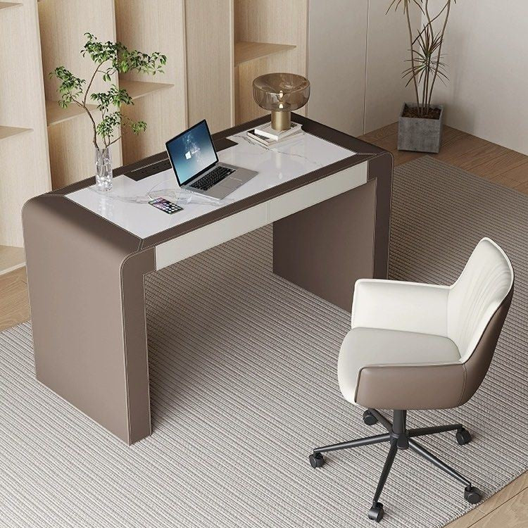 EAMON Modern Saddle Leather Study Desk – Radical Homes