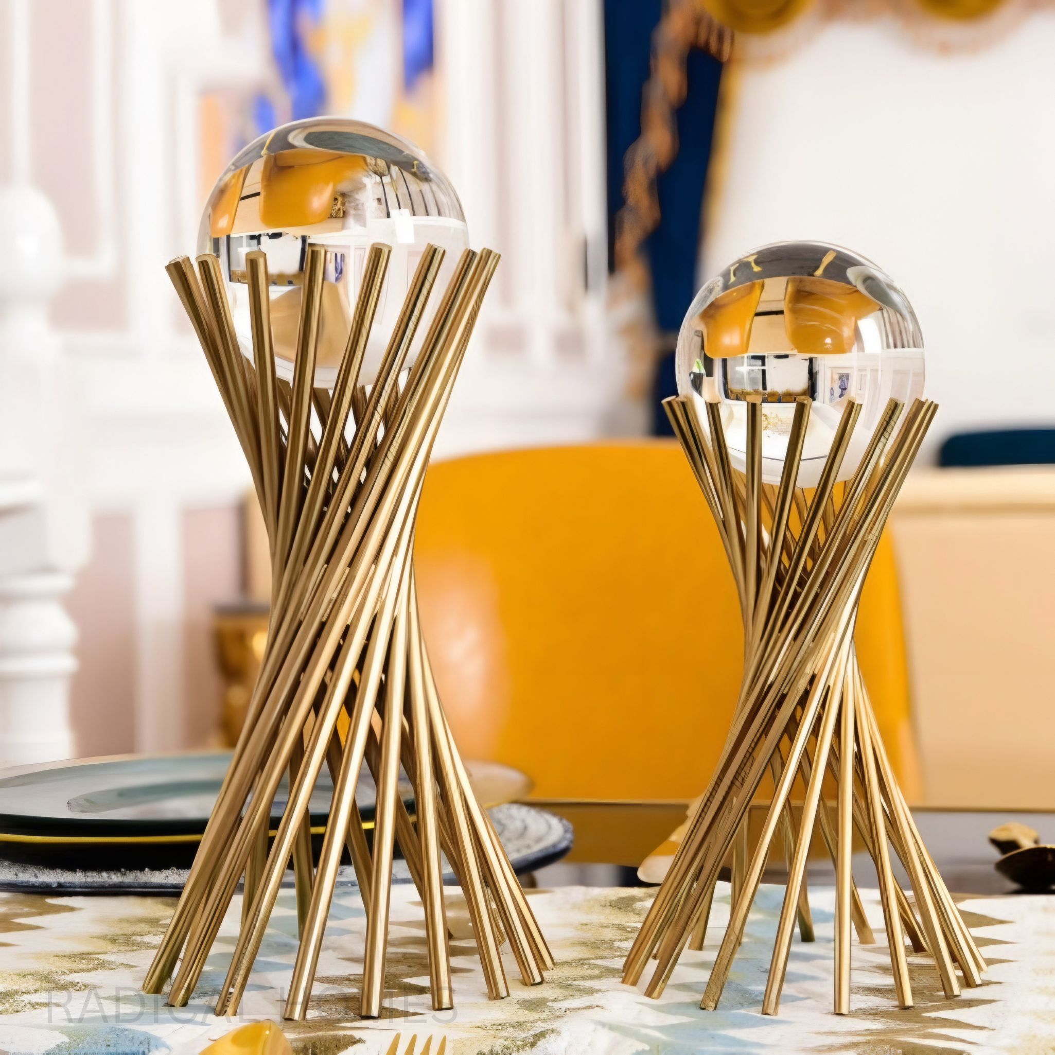SMITHE Crystal Ball Gold Ornament – Radical Homes