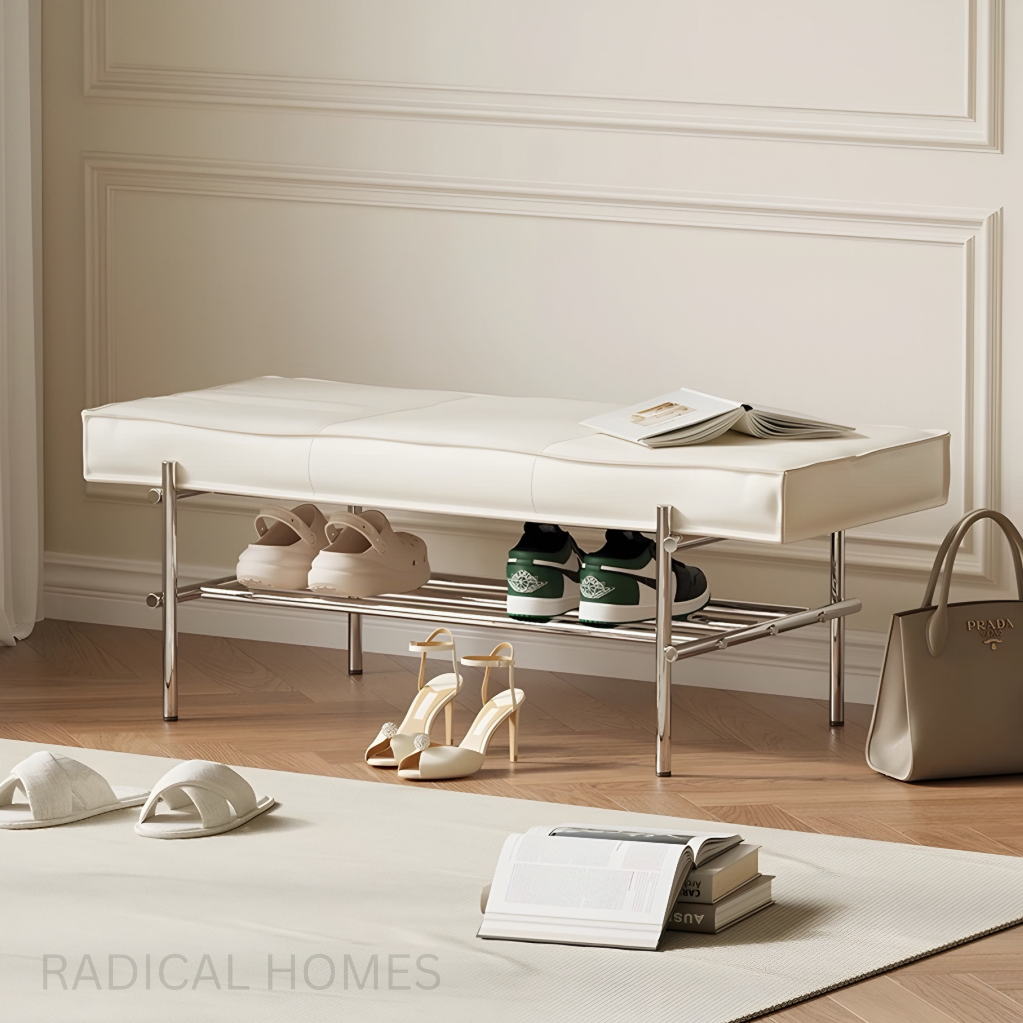 TANGENT Modern Leather Bench – Radical Homes