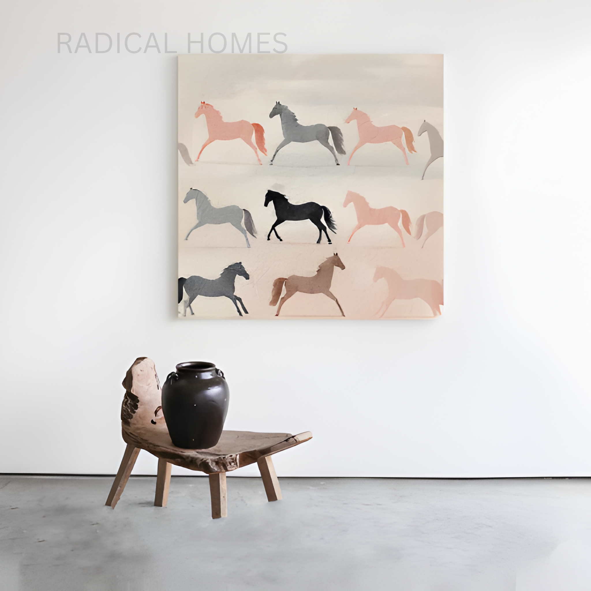 ELORIA Abstract Horse Wall Art – Radical Homes
