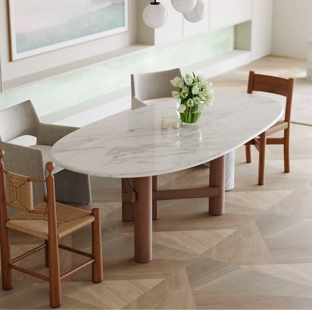 SYNE Modern Marble Dining Table – Radical Homes