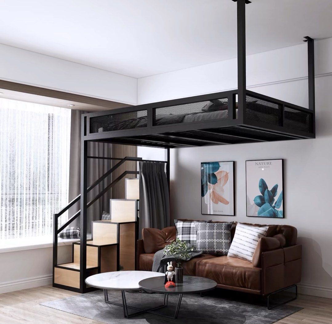 CATHAY Industrial Loft Bedframe – Radical Homes