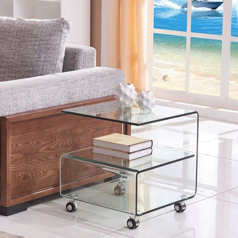DURDEN Contemporary Glass Side Table – Radical Homes