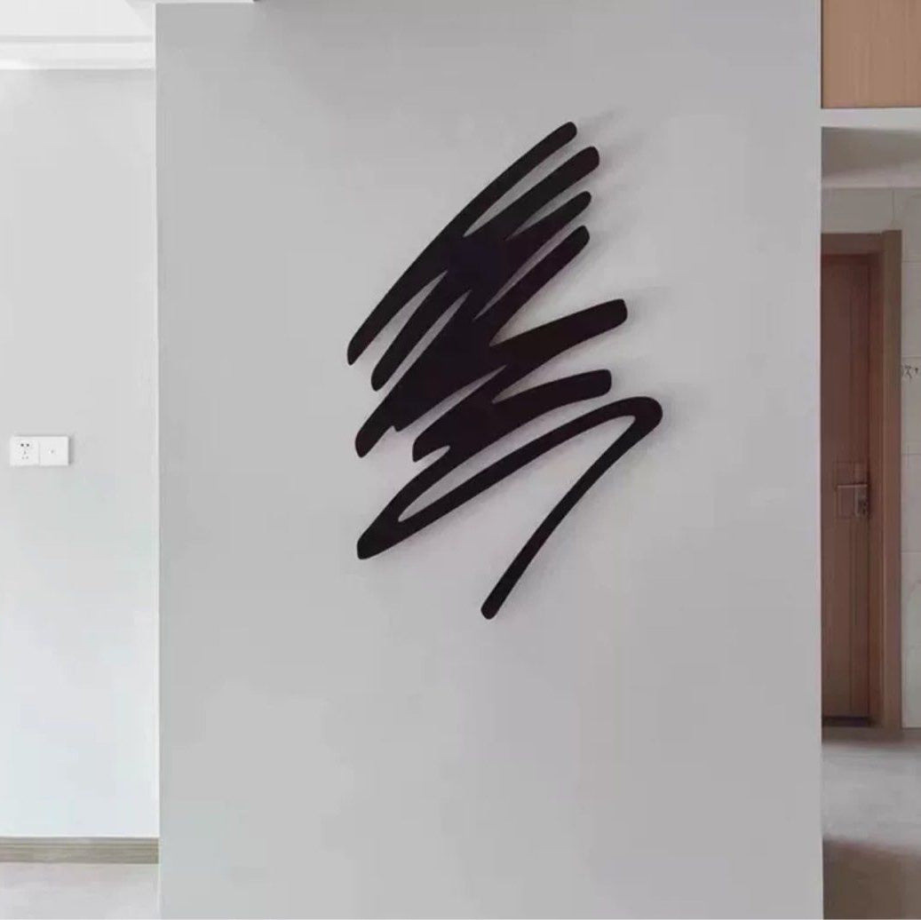 GLEN Modern Scribble Wall Art – Radical Homes