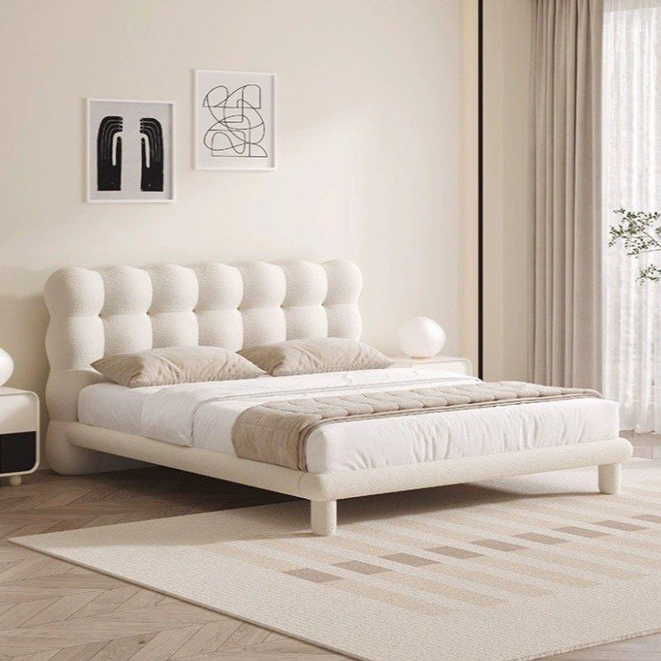 JEN Modern Boucle Bedframe – Radical Homes