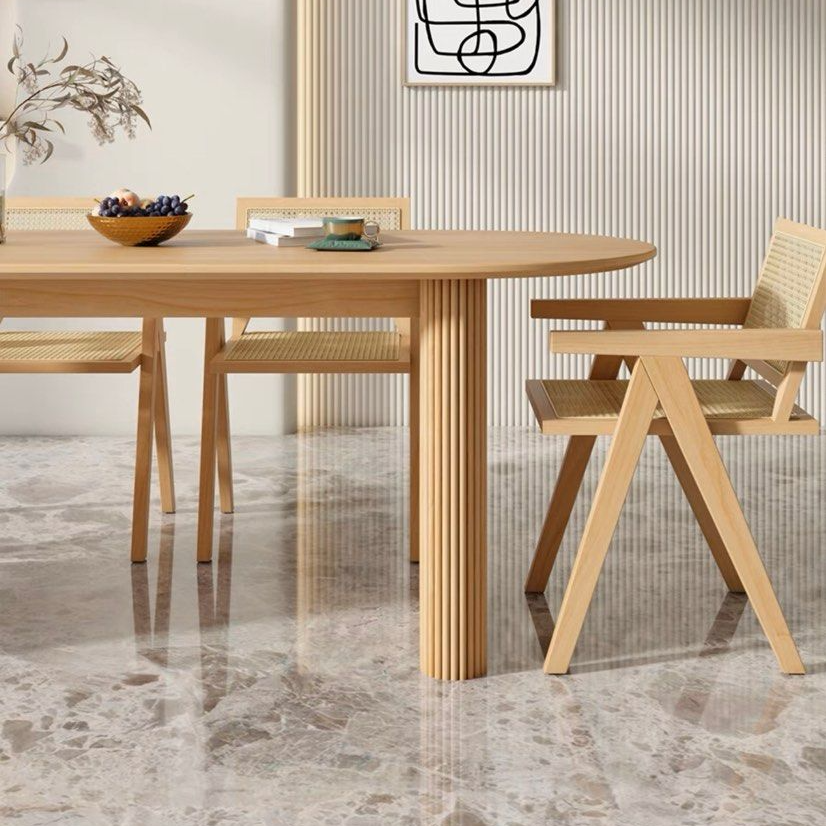 KENNA Japandi Solid Wood Dining Table – Radical Homes