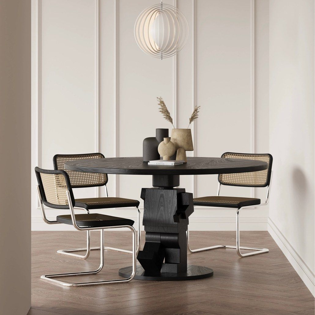 QUILL Modern Solid Wood Round Dining Table – Radical Homes