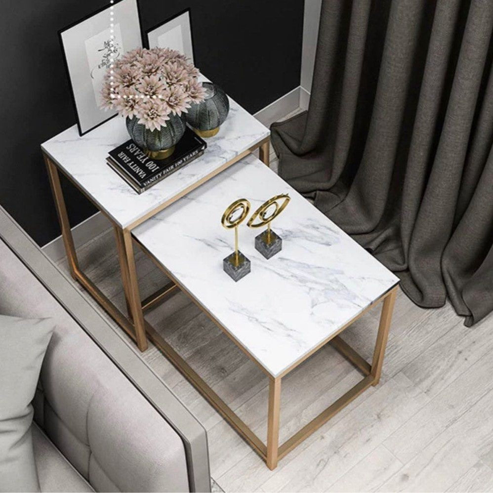 WILMER Modern Marble Nesting Side Tables – Radical Homes