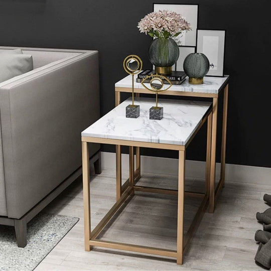 WILMER Modern Marble Nesting Side Tables – Radical Homes