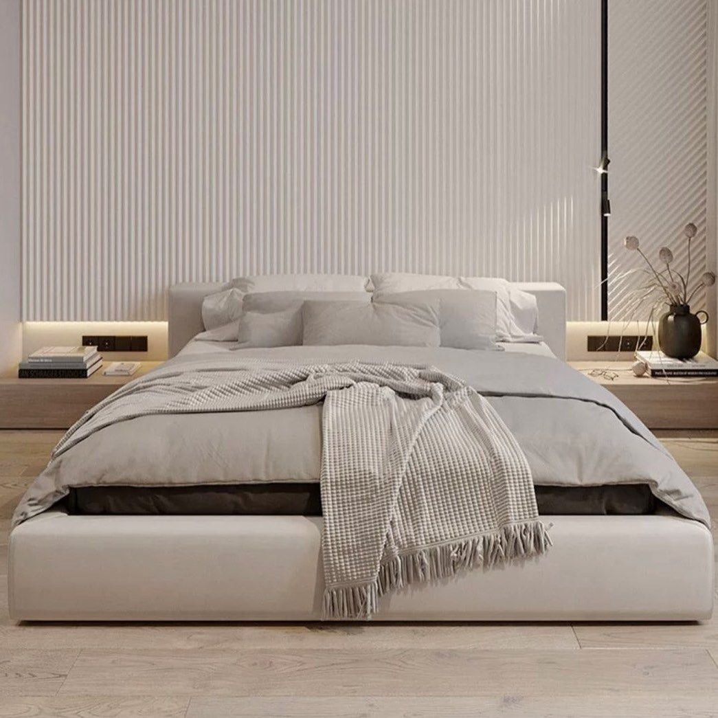 KOTALE Leather Minimalistic Bedframe – Radical Homes