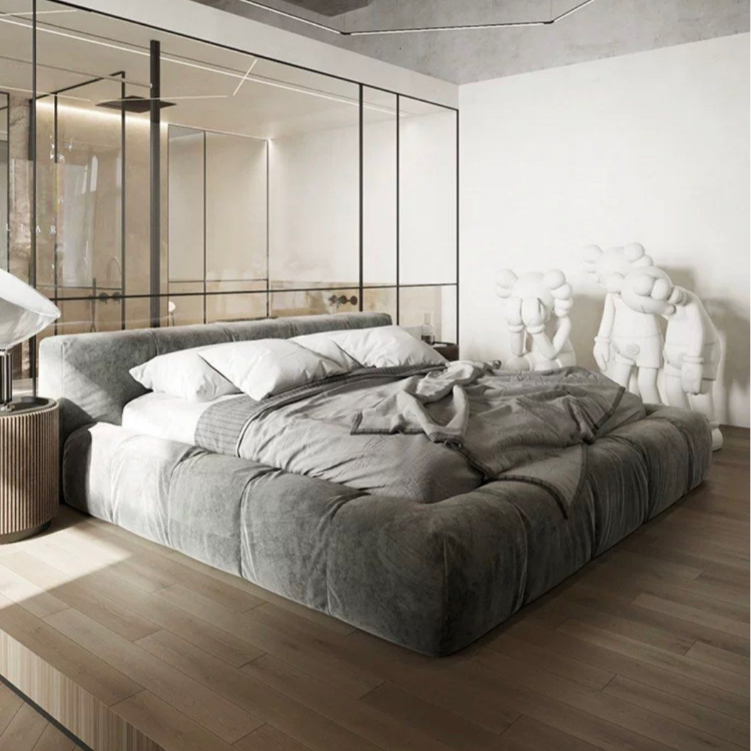 LARADO Modern Velvet Bedframe – Radical Homes