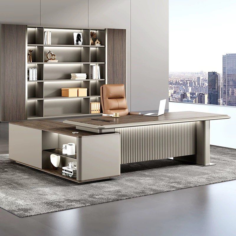 LAROIE Modern L Shaped Office Table – Radical Homes