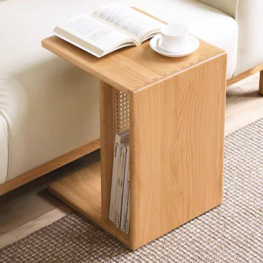 RITA Modern Oak Wood Storage Side Table – Radical Homes