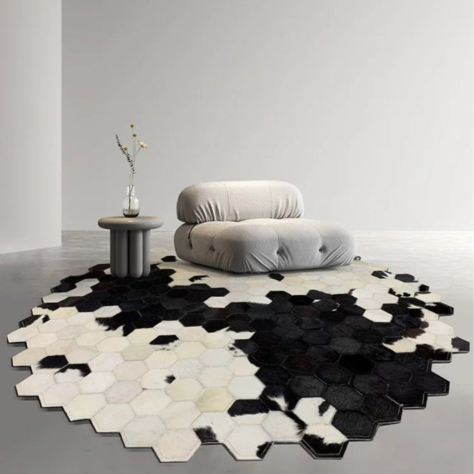 LOTHO Modern Cowhide Leather Rug – Radical Homes