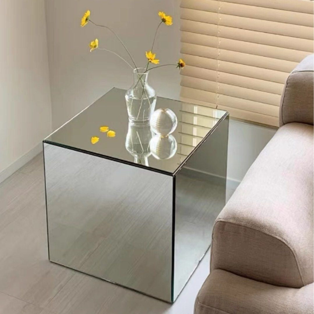 CLEMENS Modern Acrylic Mirrored Side Table – Radical Homes