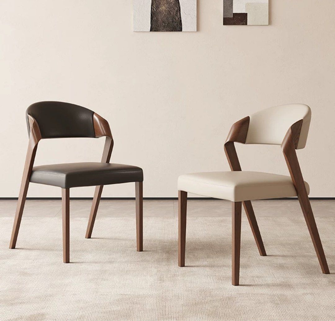 BRAUN Modern Leather Dining Chair – Radical Homes