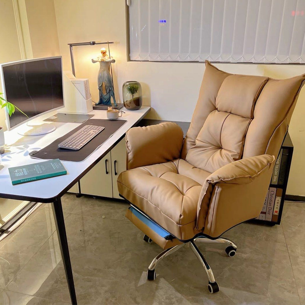 REINHARD Modern Ergonomic Leather Study Chair – Radical Homes