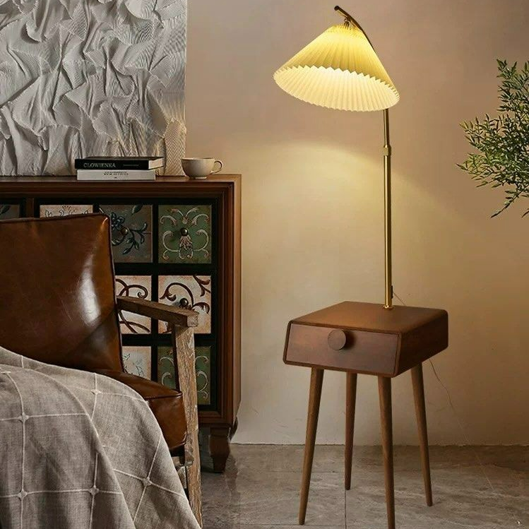 EDRIK Japandi Side Table Floor Lamp – Radical Homes