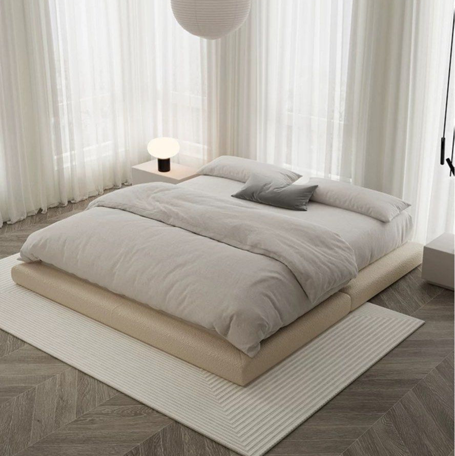 SHEN Modern Boucle Platform Bedframe – Radical Homes