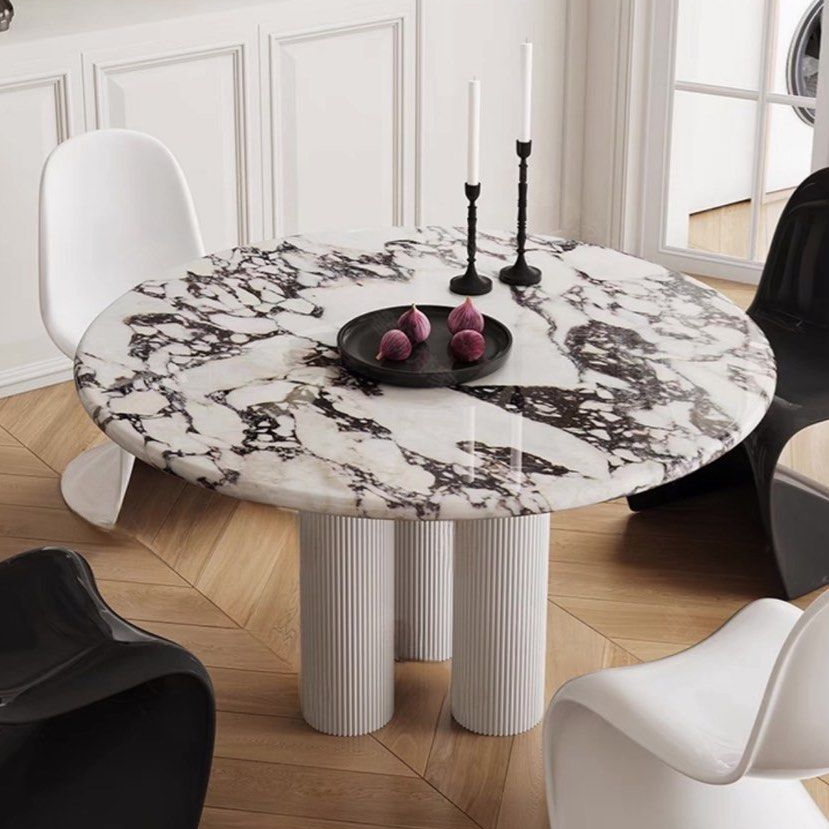 XAVERA Modern Marble Round Dining Table – Radical Homes