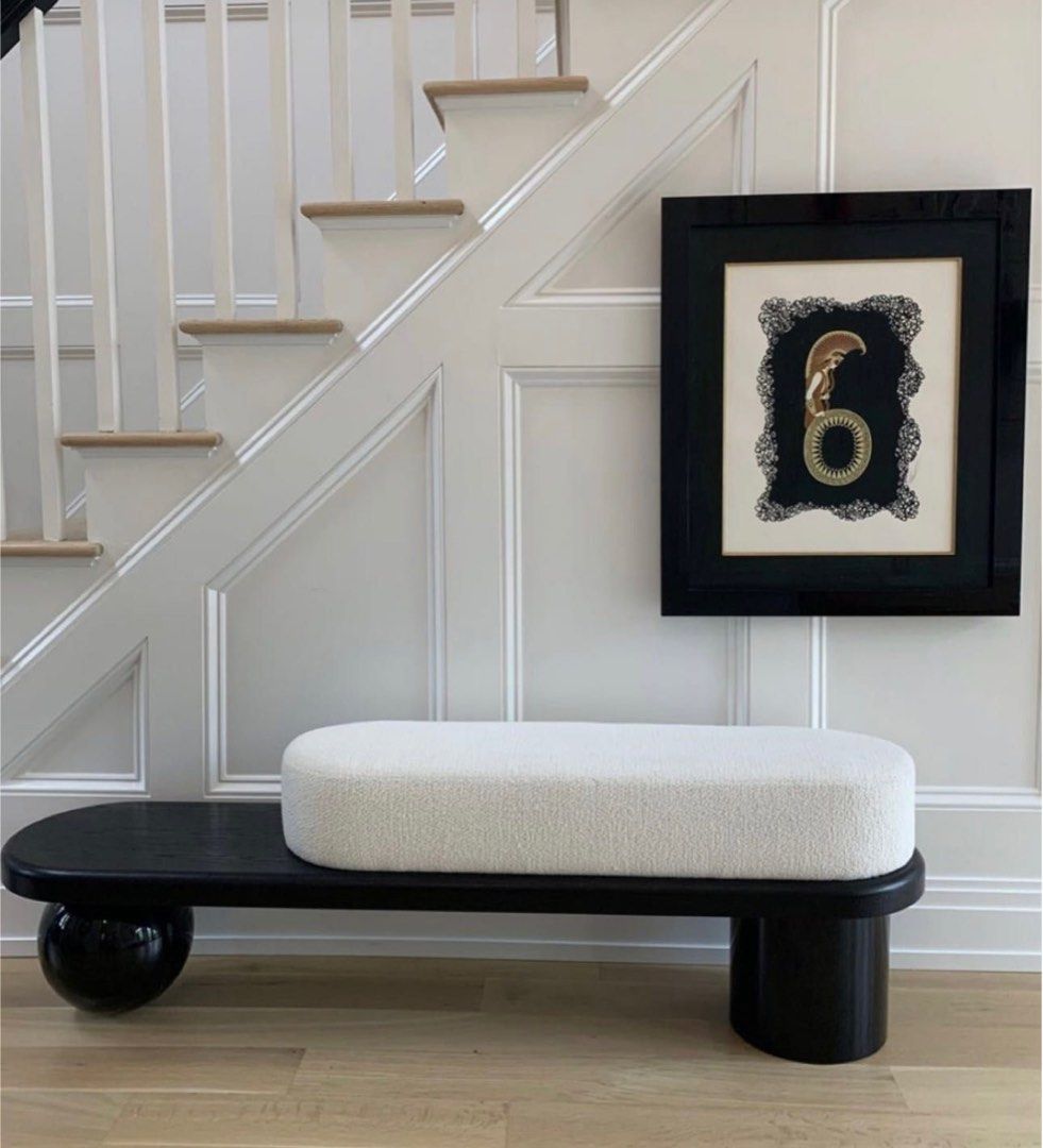 JENSEN Modern Boucle Bench – Radical Homes